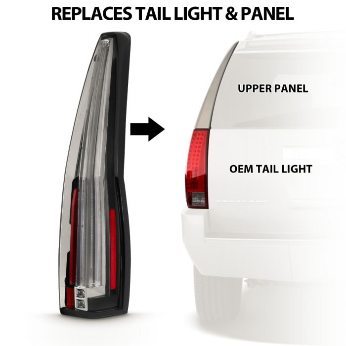 2007 escalade tail lights store